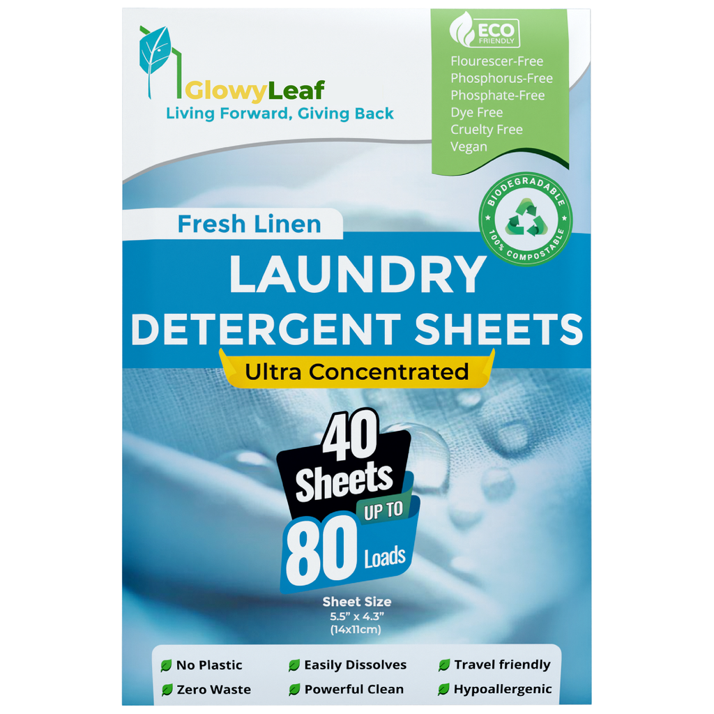 Eco-Friendly Laundry Sheets - Fragrance Free & Fresh Linen – GlowyLeaf